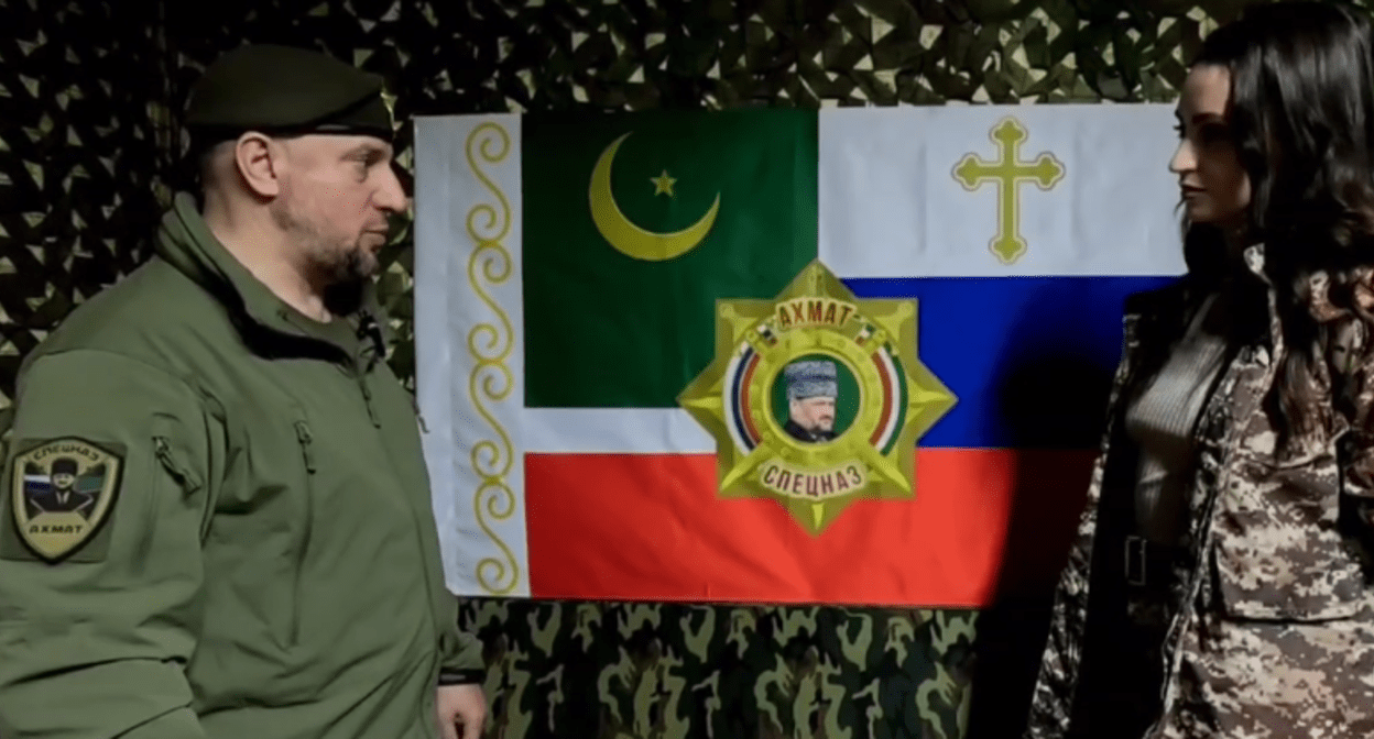 Caucasian Knot | New flag of “Akhmat” special forces battalion ...